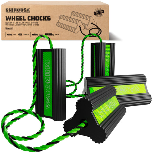 Heavy-Duty Rubber Wheel Chocks