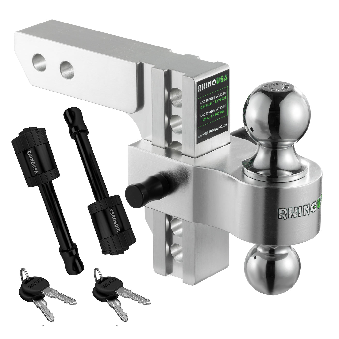 6" Adjustable Drop Hitch (2" Receivers) – Rhino USA