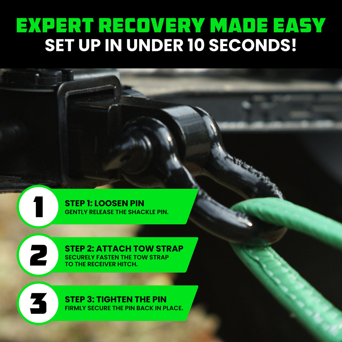 Recovery Gear Tie-Down Straps Camp & Overland Trailer & Hitch Accessories