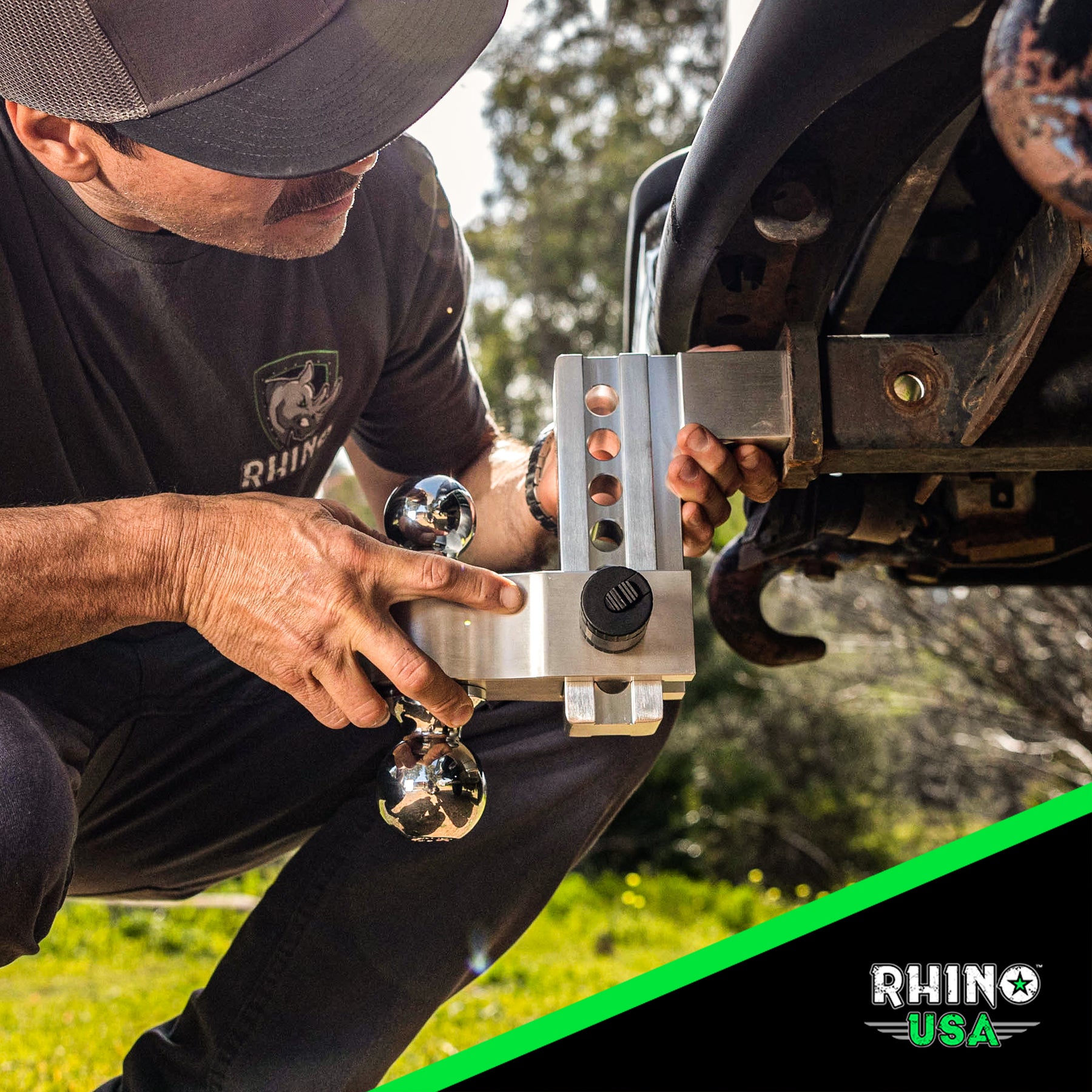 6" Adjustable Drop Hitch (2" Receivers) – Rhino USA