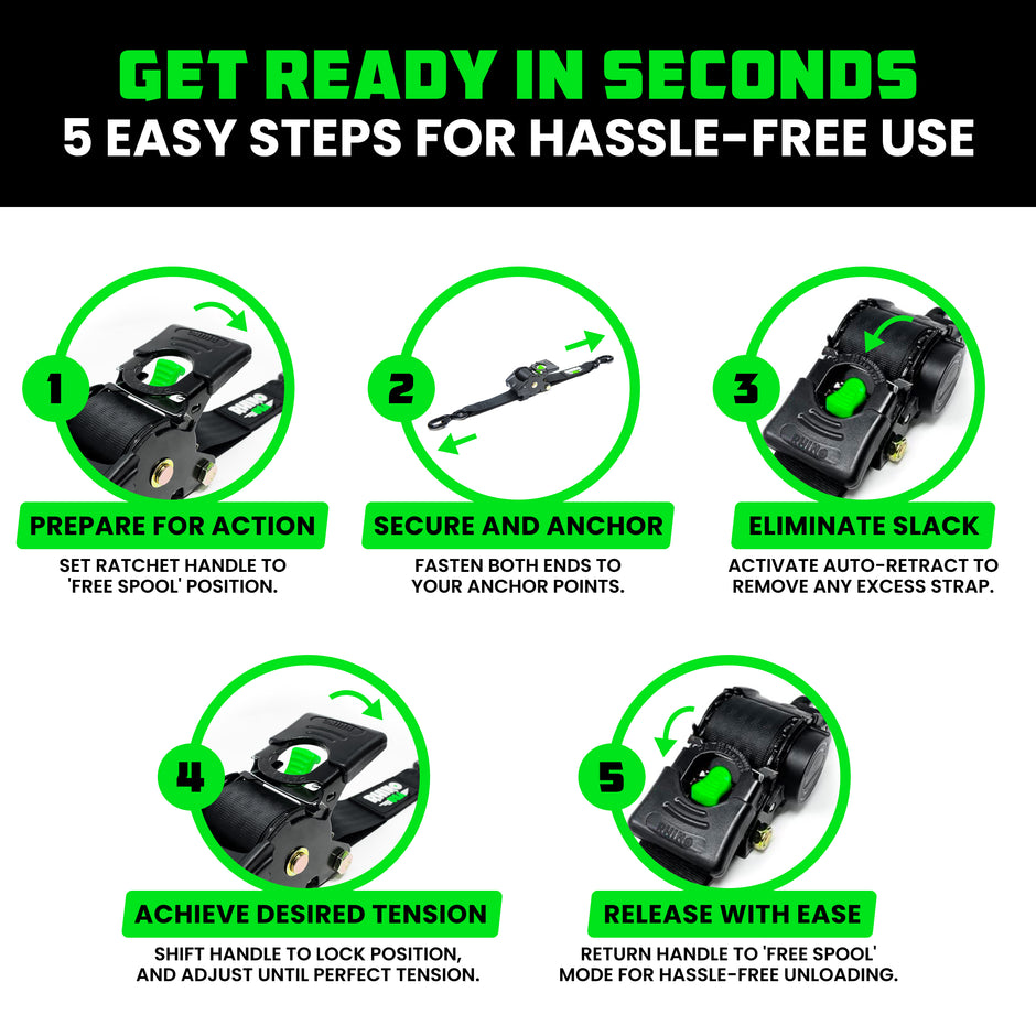 Recovery Gear Tie-Down Straps Camp & Overland Trailer & Hitch Accessories