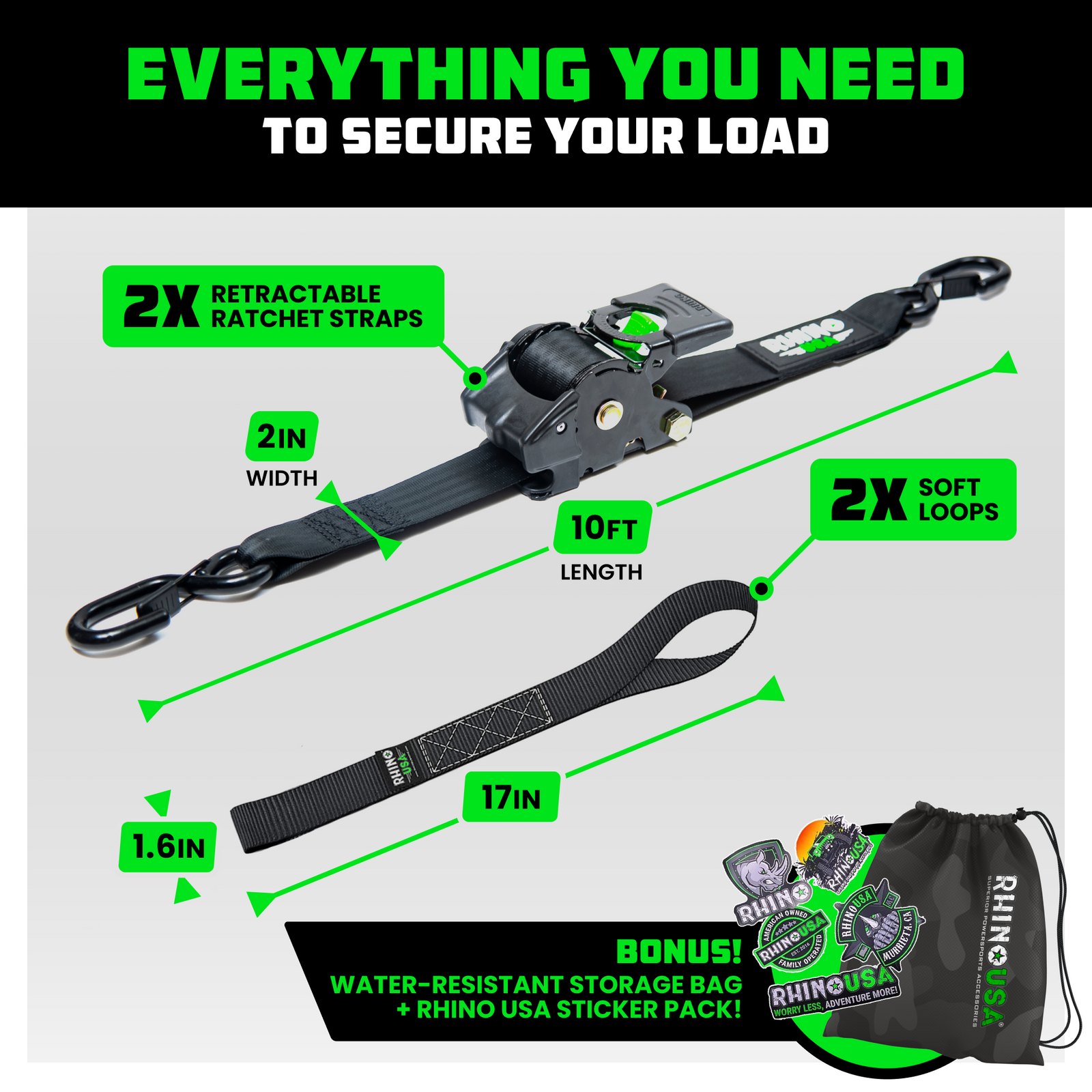 Recovery Gear Tie-Down Straps Camp & Overland Trailer & Hitch Accessories