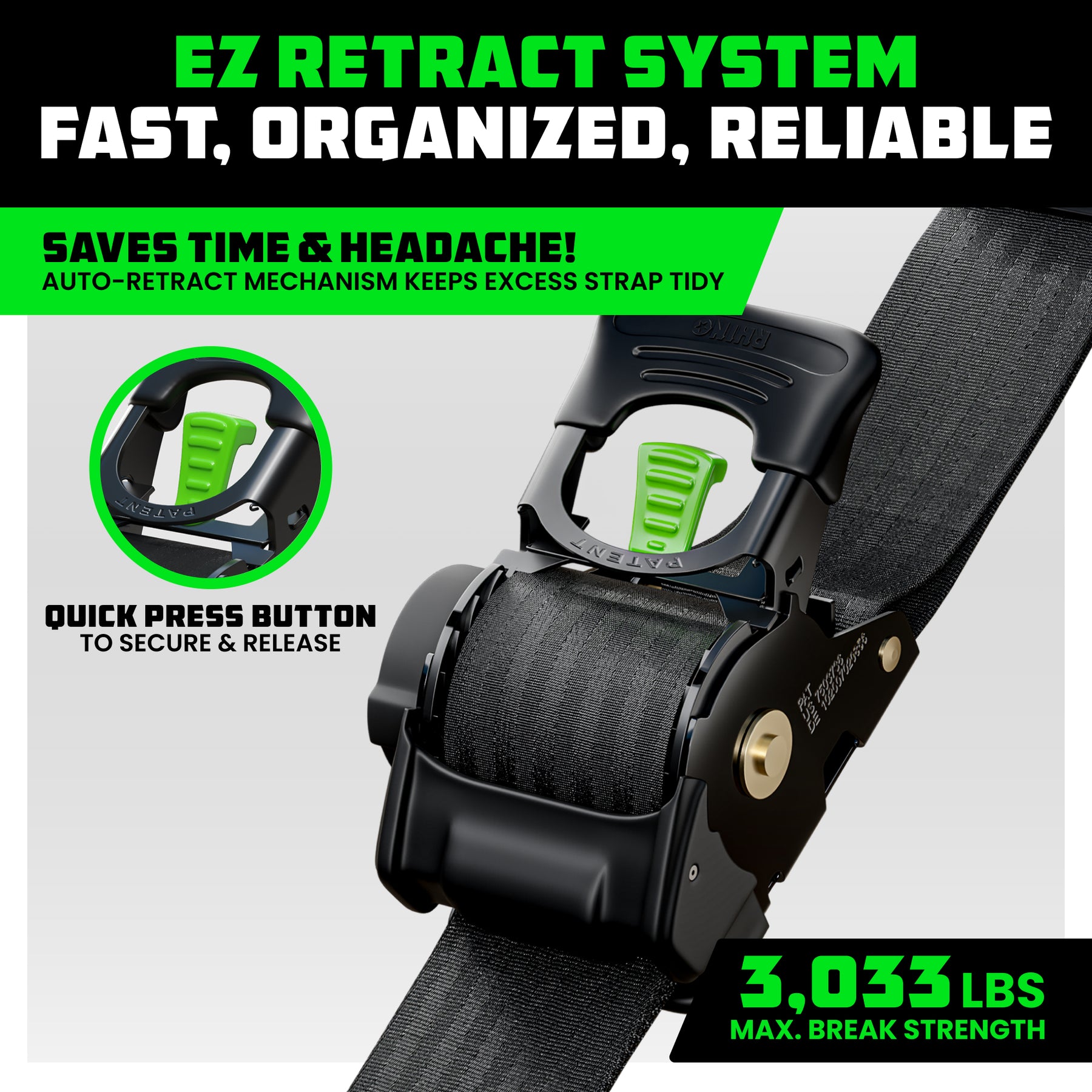Recovery Gear Tie-Down Straps Camp & Overland Trailer & Hitch Accessories