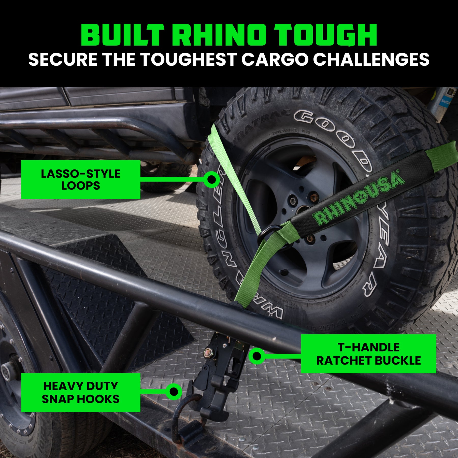 Recovery Gear Tie-Down Straps Camp & Overland Trailer & Hitch Accessories